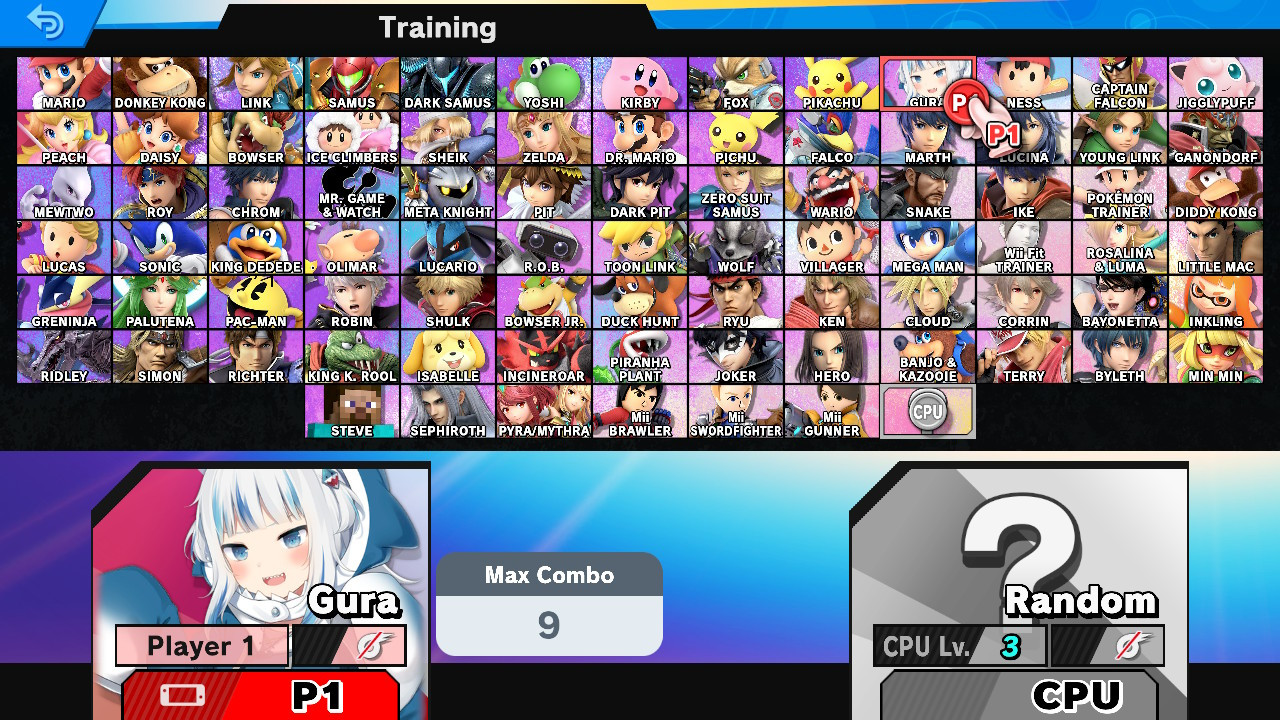 [COMPLETED] Gawr Gura X SSBU Work In Progress for Super Smash Bros. Ultimate | SSBU Works In ...