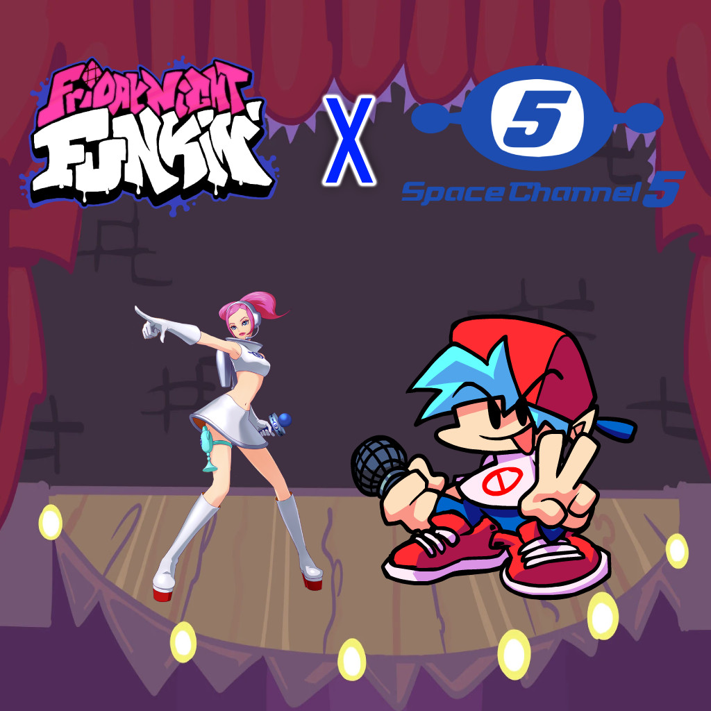 FNF Space Channel 5 Mod Work In Progress for Friday Night Funkin' | FNF ...