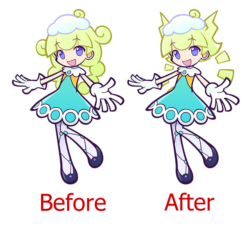 Light Marle With Short Hair [Puyo Puyo Tetris 2] [Works In Progress]