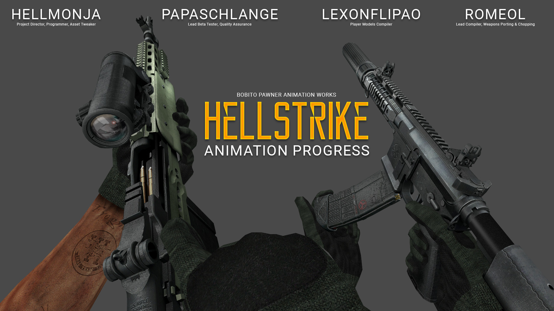 Hellstrike All Animation Progress [Counter-Strike 1.6] [Works In Progress]