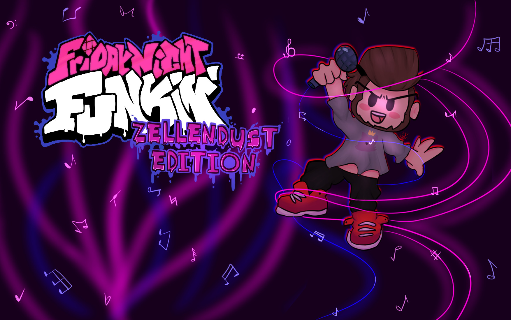 FNF: Zellendust MOD Work In Progress for Friday Night Funkin' | FNF ...