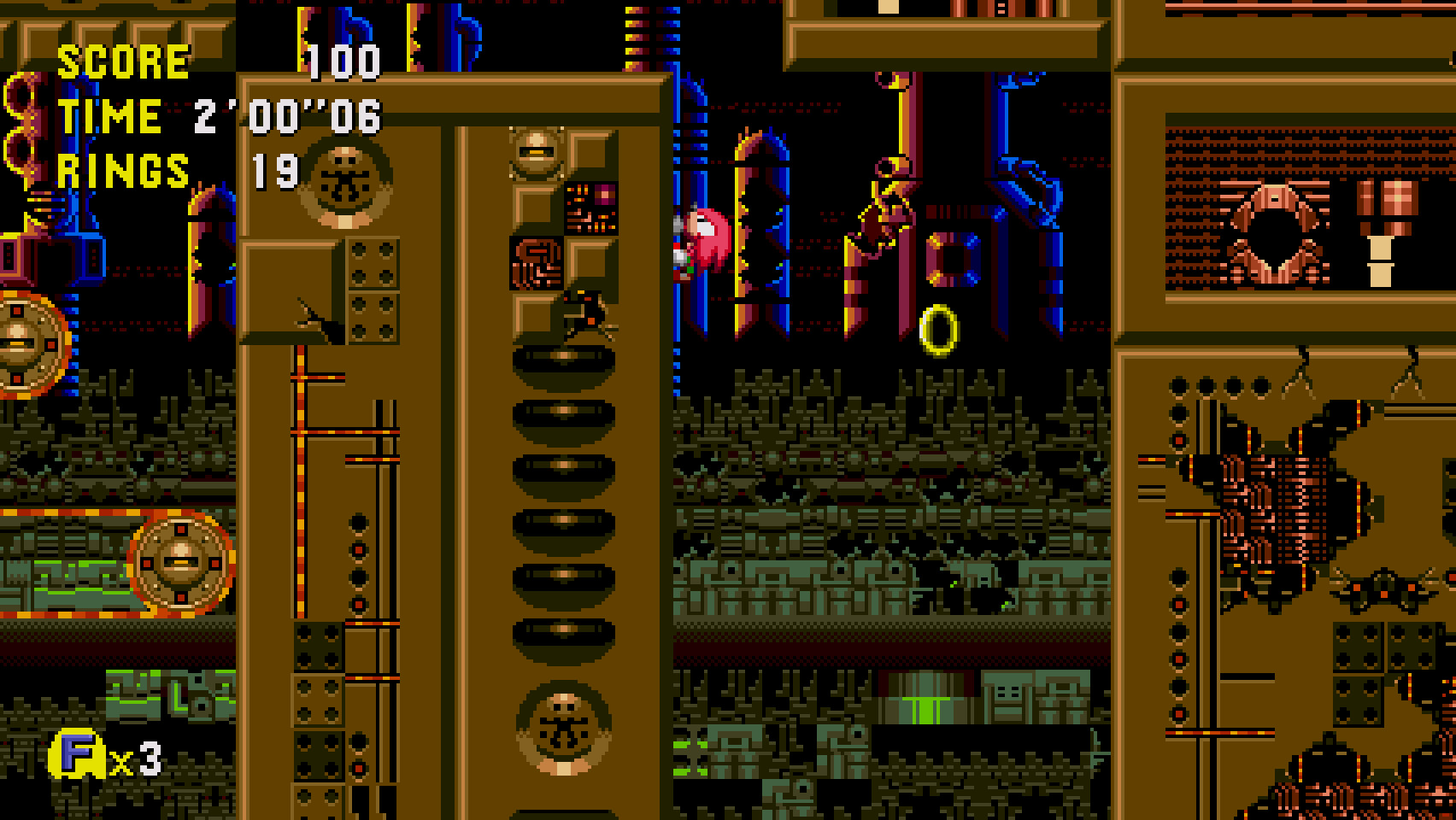 Knuckles The Echidna in Sonic CD [Sonic CD (2011)] [Works In Progress]