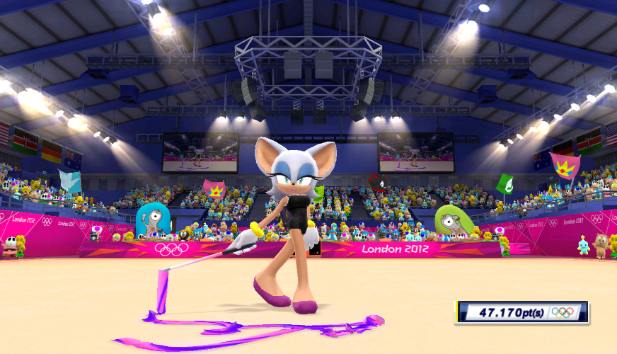 Rouge Work In Progress for Mario & Sonic at the London 2012 Olympic ...