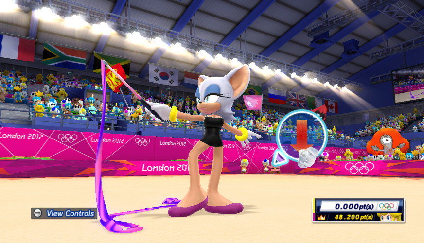 Rouge Work In Progress for Mario & Sonic at the London 2012 Olympic ...