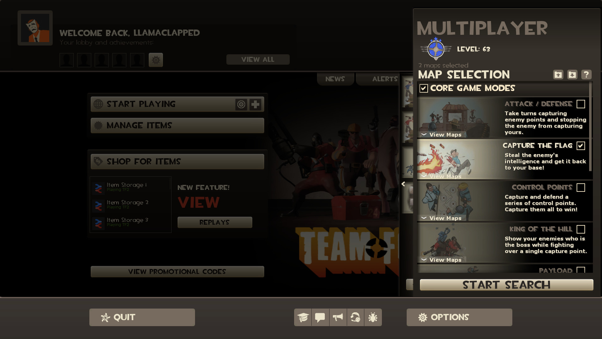 2010 Main Menu Work In Progress for Team Fortress 2 | TF2 Works In Progress
