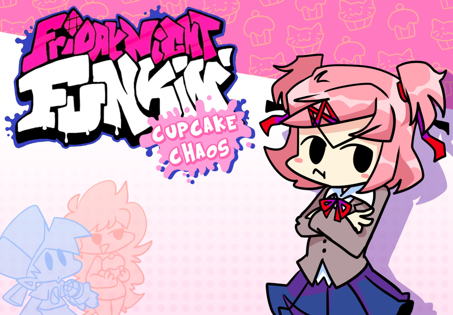 Vs. Natsuki [Cupcake Chaos] Demo Out Work In Progress for Friday Night ...