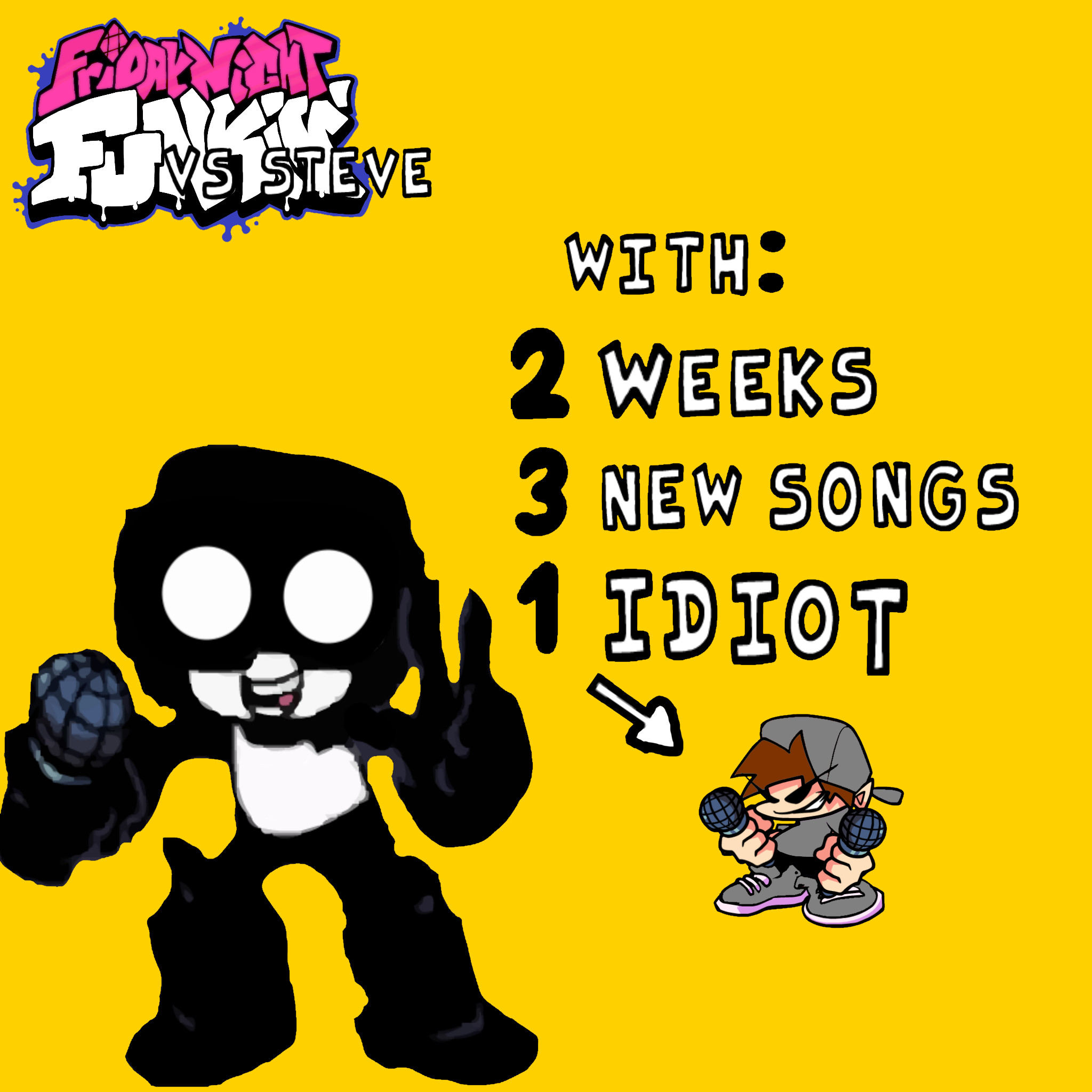 Fnf Vs Steve REVAMPED Work In Progress for Friday Night Funkin' | FNF ...