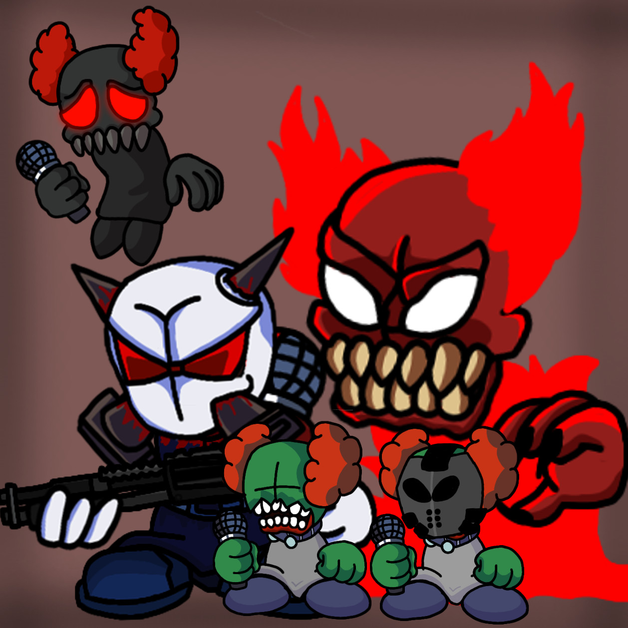 All tricky Phases fun sized + tortured [Friday Night Funkin'] [Works In ...