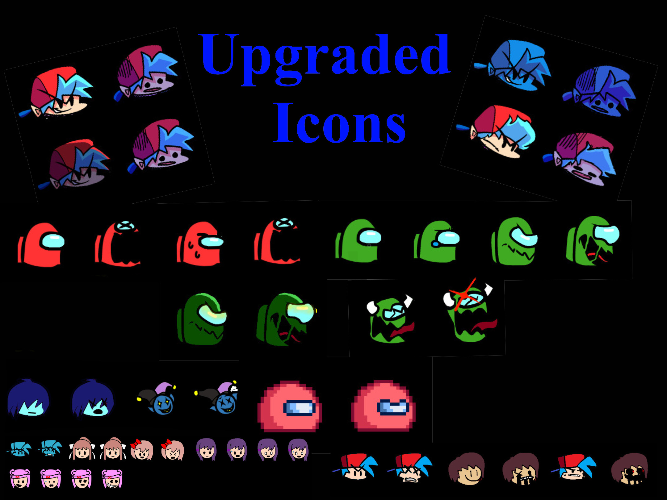 Upgraded Friday Night Funkin Mod Icons Work In Progress for Friday ...