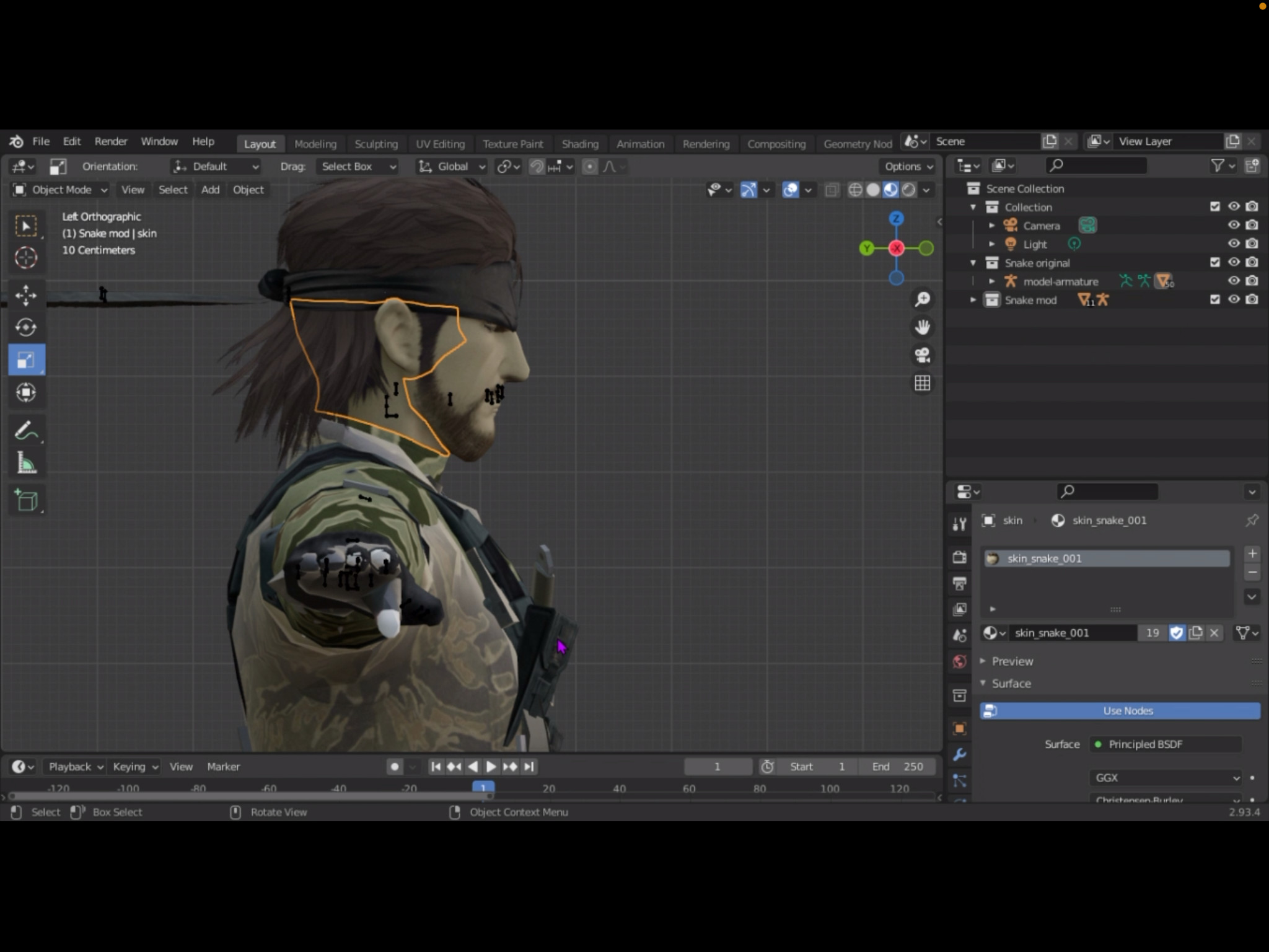 Metal Gear Solid 3 Naked Snake Work In Progress for Super Smash Bros ...