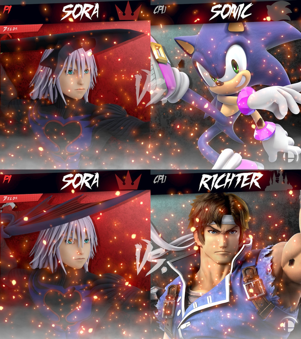 Riku Over Sora [Complete] Work In Progress for Super Smash Bros ...