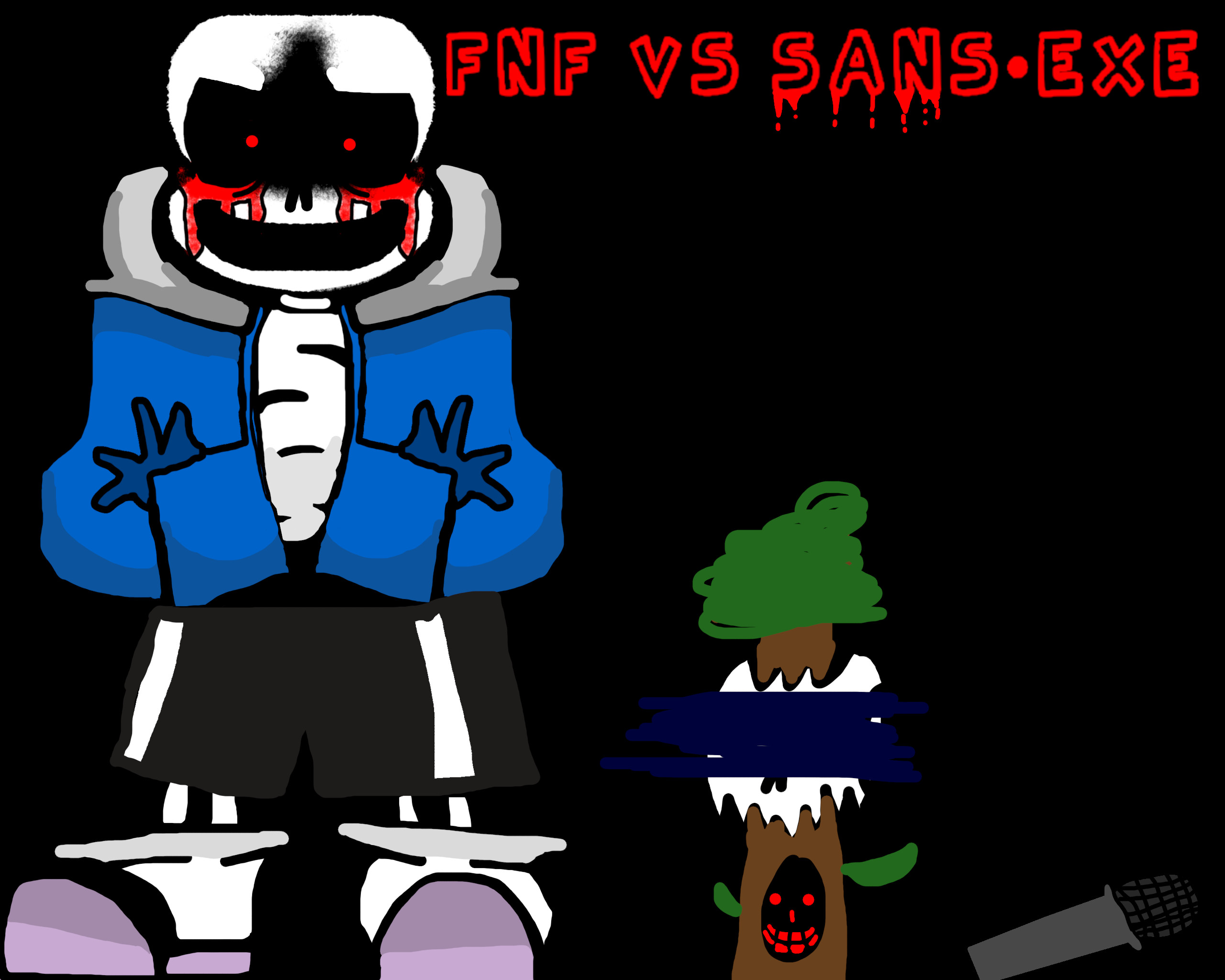 FNF VS sans.exe Work In Progress for Friday Night Funkin' | FNF Works ...