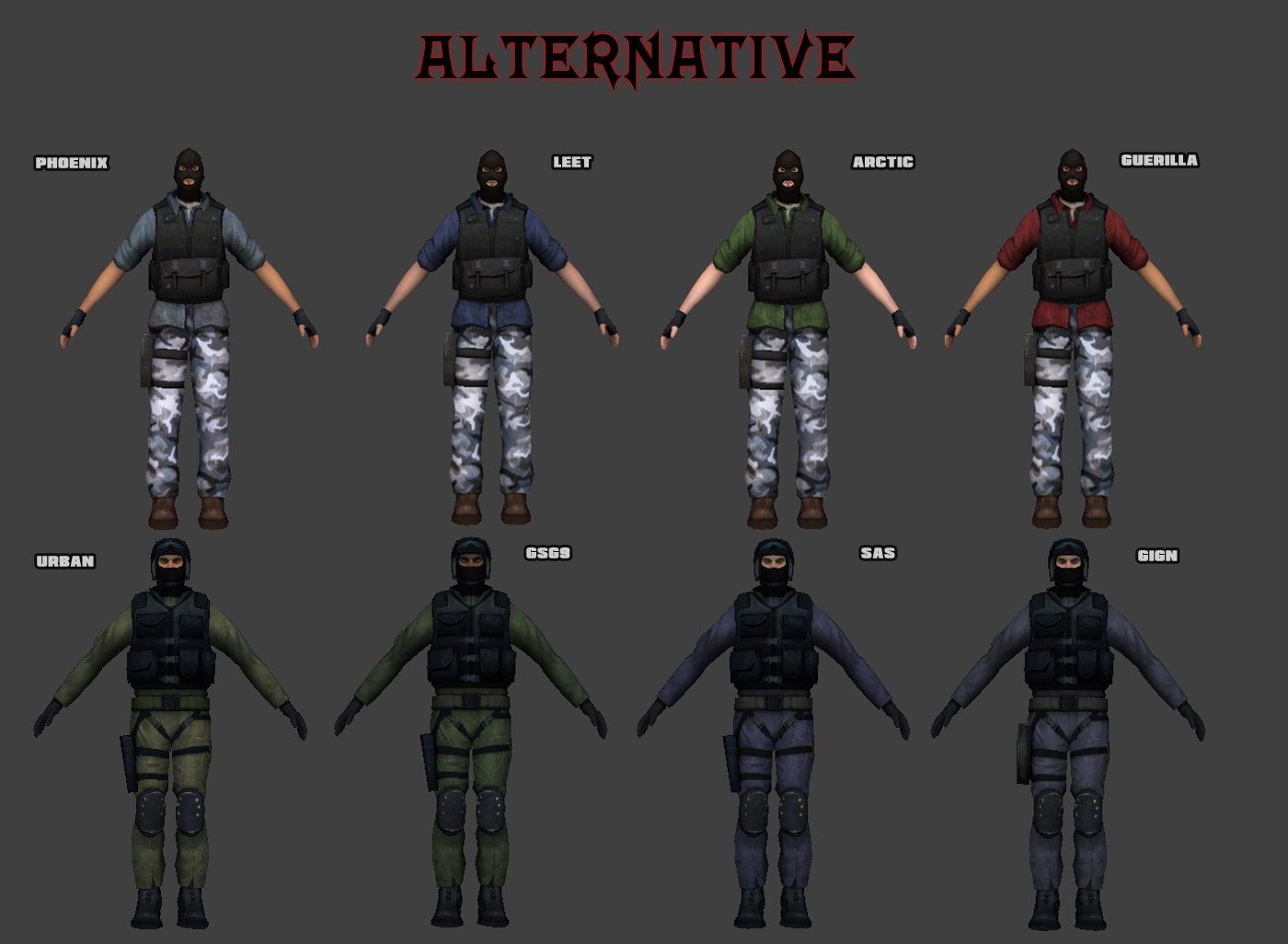 Legacy Playermodels Fixed [Counter-Strike: Source] [Works In Progress]