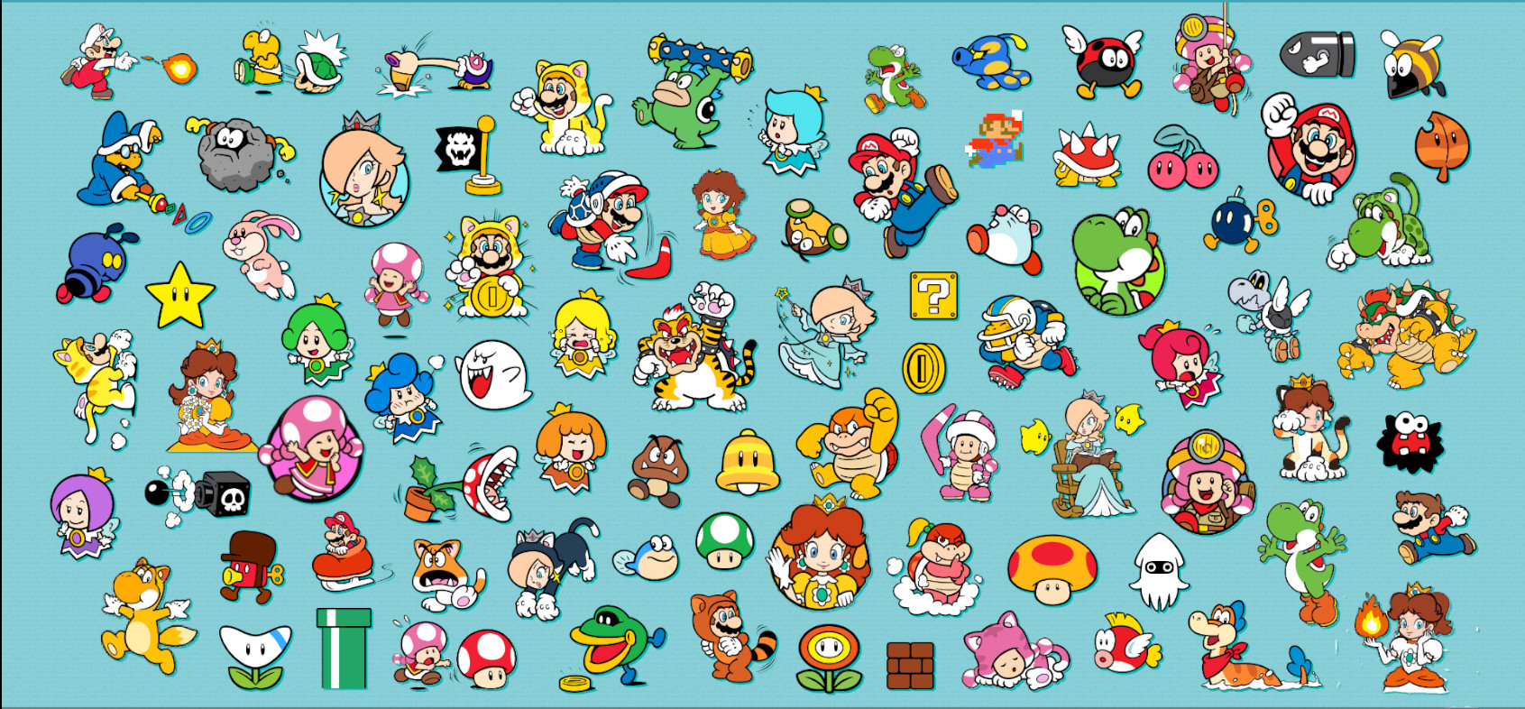 Yoshi Daisy Toadette 3in1 Work In Progress for Super Mario 3D World ...