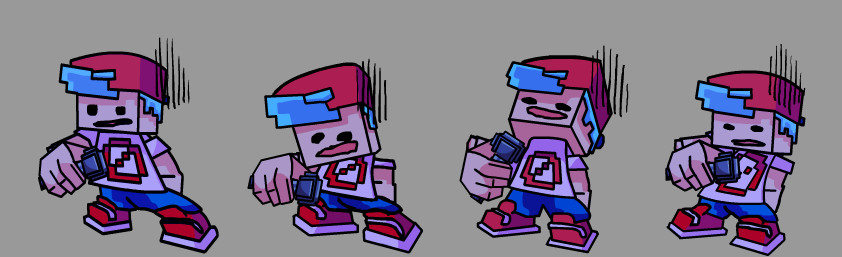 Minecraft/ZAMination Boyfriend Work In Progress for Friday Night Funkin ...