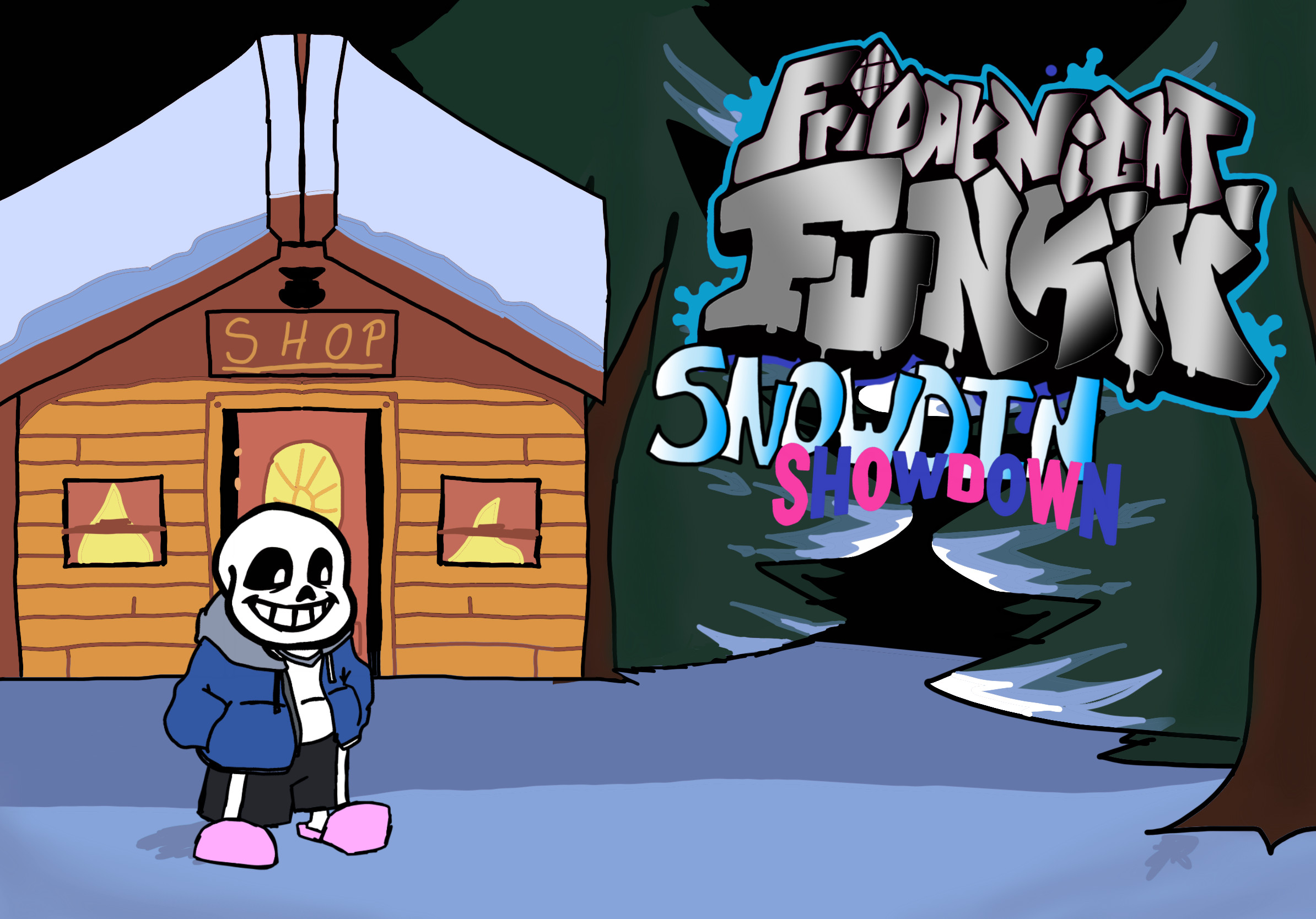 Fnf Snowdin Showdown [Friday Night Funkin'] [Works In Progress]