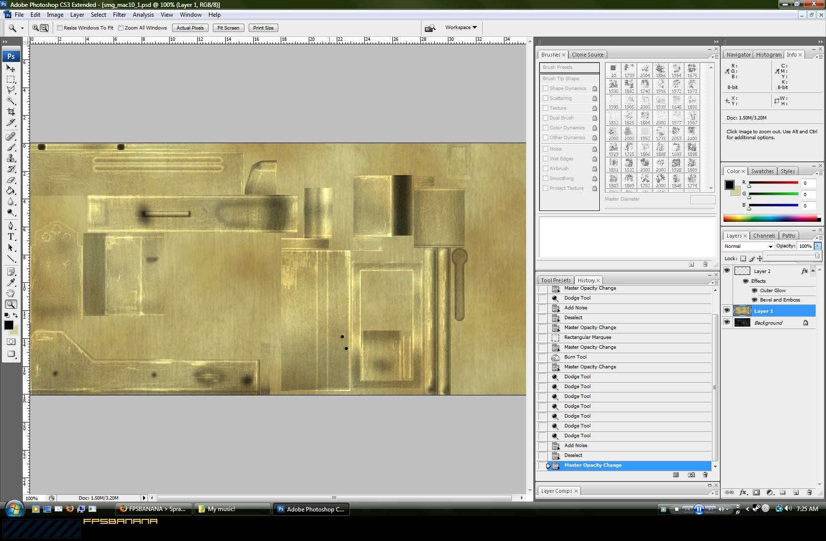Gold Mac-10 Work In Progress for GameBanana | GB Works In Progress