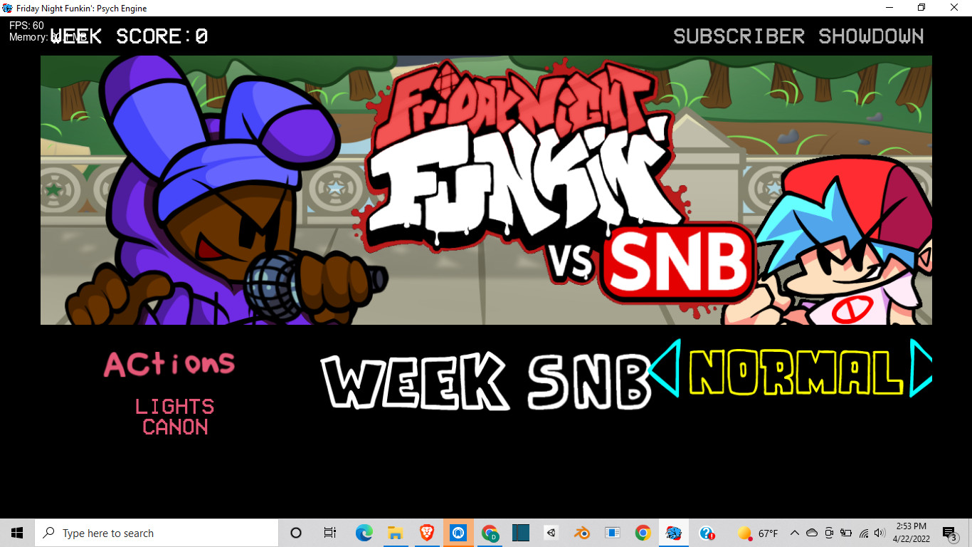 VS SNB FULL WEEK! Work In Progress for Friday Night Funkin' | FNF Works ...