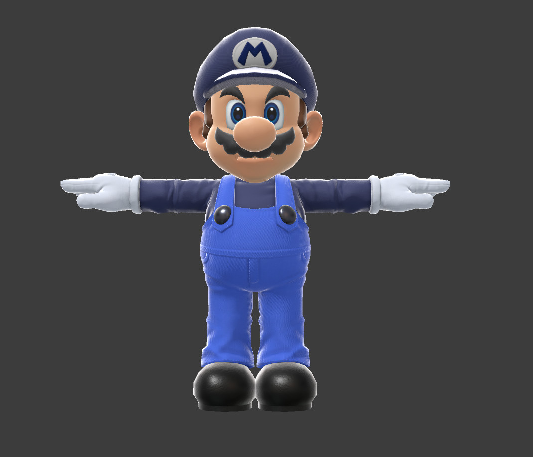 Royal Blue Mario [Super Smash Bros. Ultimate] [Works In Progress]