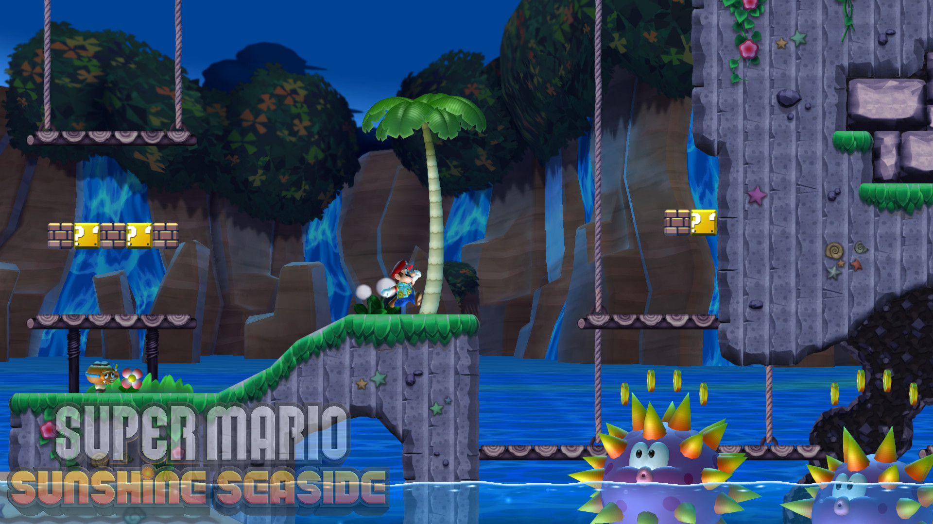 Super Mario Sunshine Seaside [New Super Mario Bros. U / New Super Luigi ...