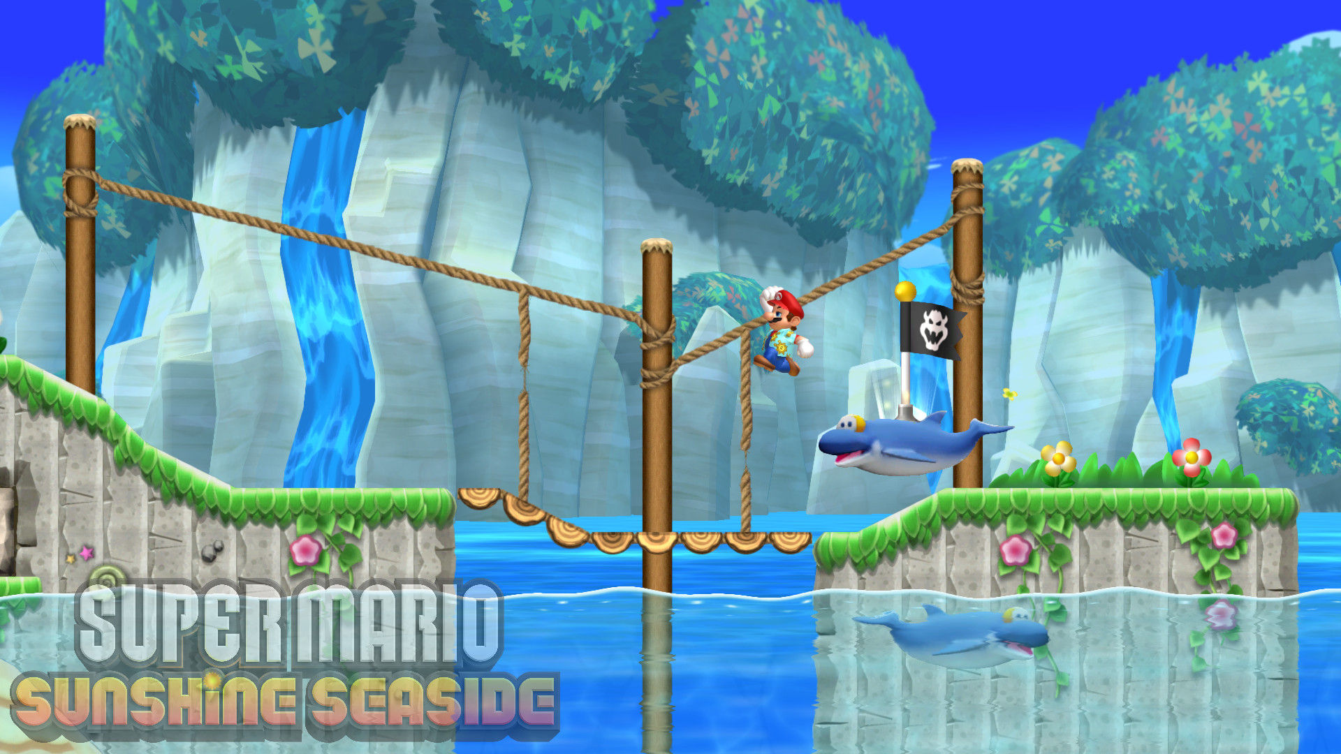 Super Mario Sunshine Seaside [New Super Mario Bros. U / New Super Luigi ...