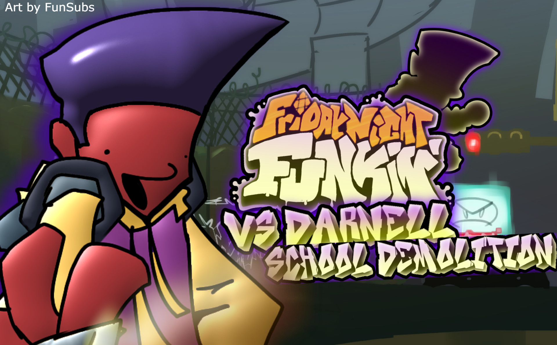 VS DARNELL: School Demolition Work In Progress for Friday Night Funkin ...