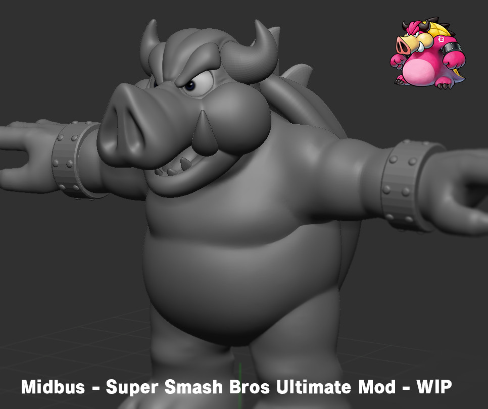 Midbus over Bowser (Super Smash Bros Ultimate Mod) Work In Progress for ...