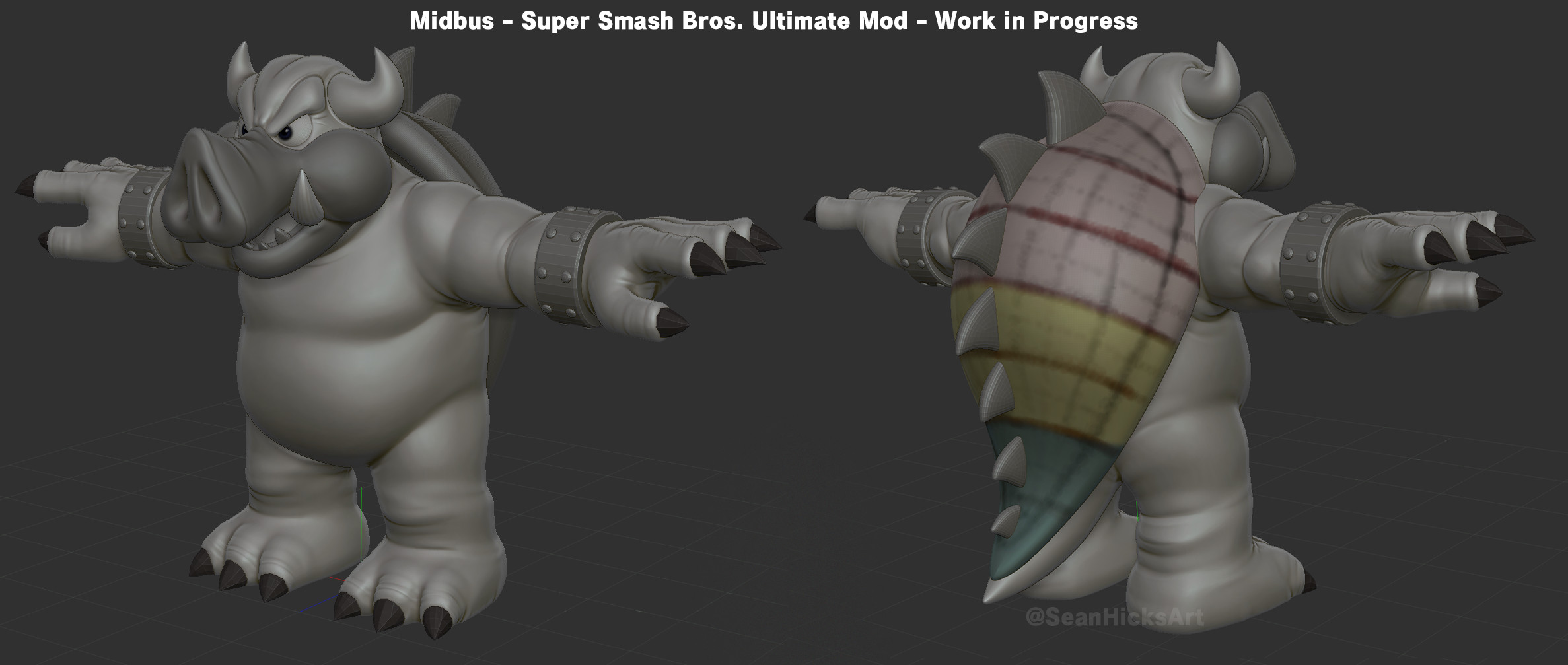 Midbus over Bowser (Super Smash Bros Ultimate Mod) Work In Progress for ...