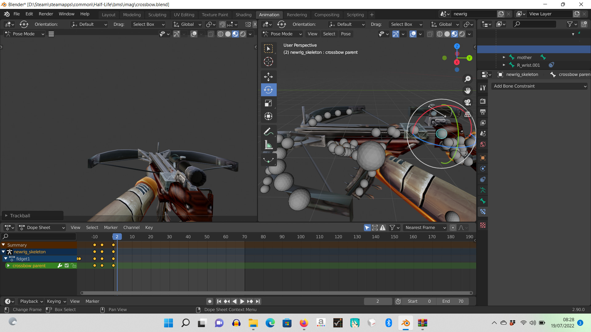 Black Mesa Style weapon animation for HL1 Work In Progress for Half ...