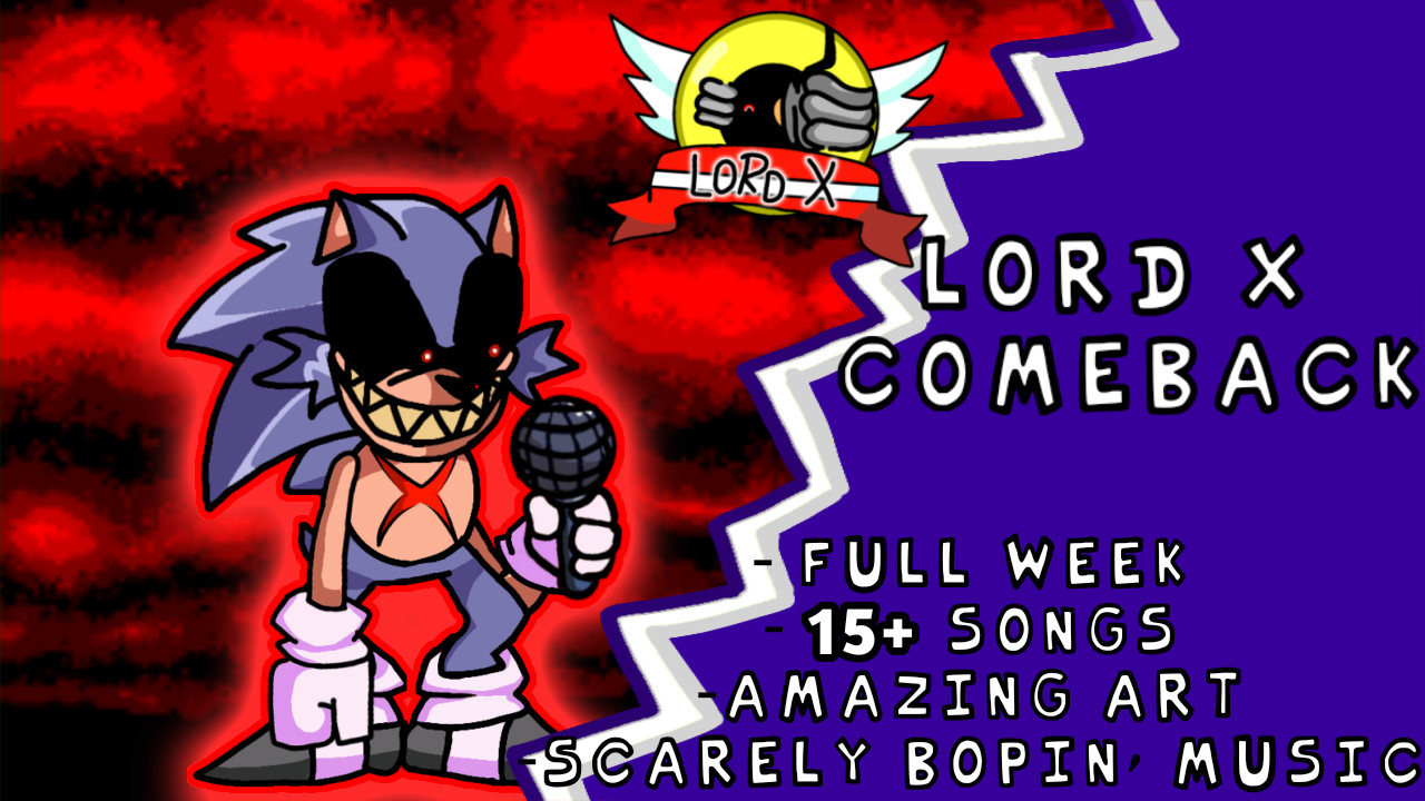 Vs Lord X: COMEBACK [Friday Night Funkin'] Work In Progress for Friday ...