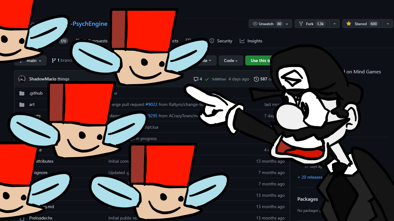 Psych Engine Shadow Build - VS Shadow Mario [Friday Night Funkin ...