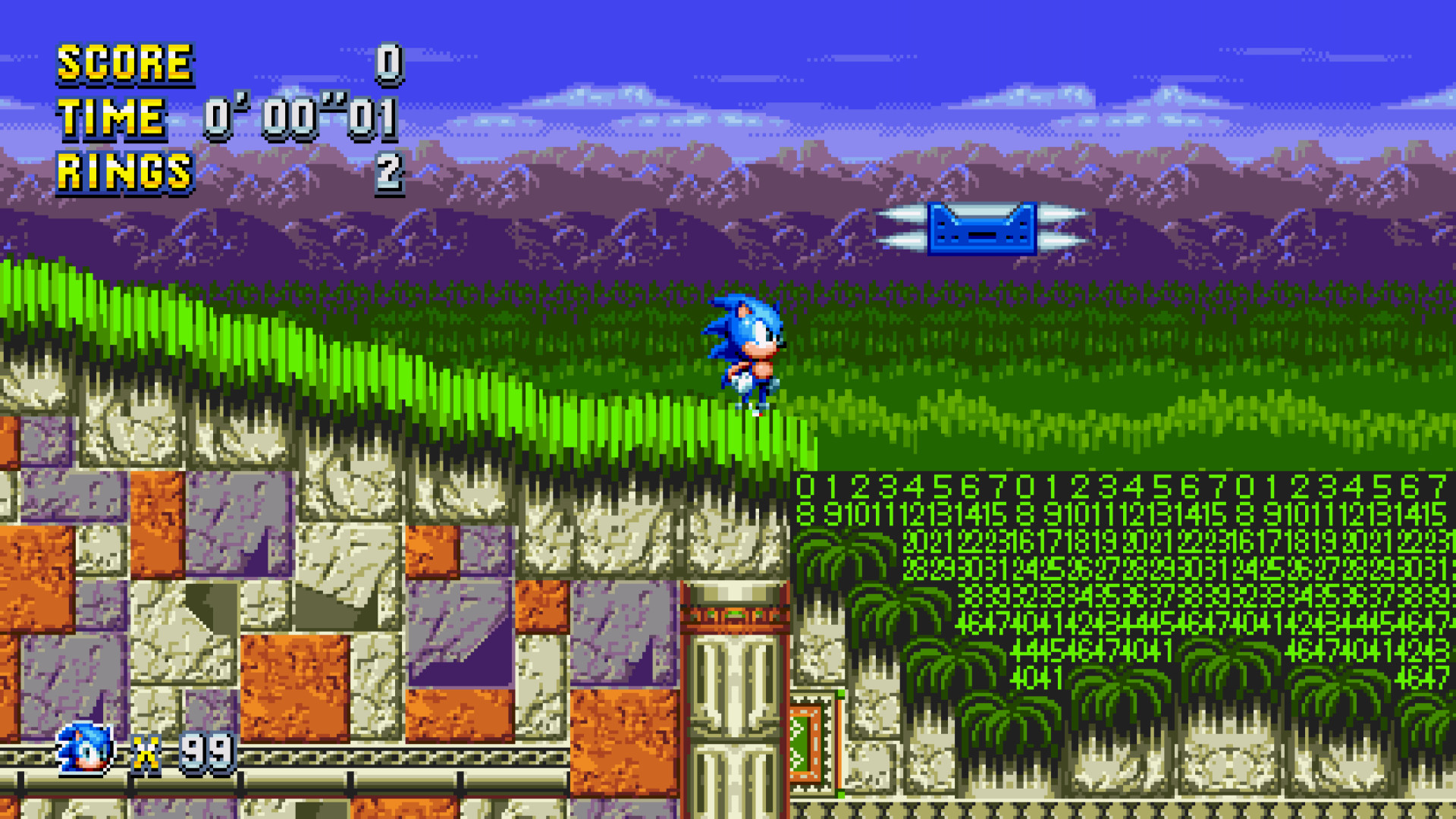 Marble Garden Zone over GHZ Work In Progress for Sonic Mania | SM Works ...