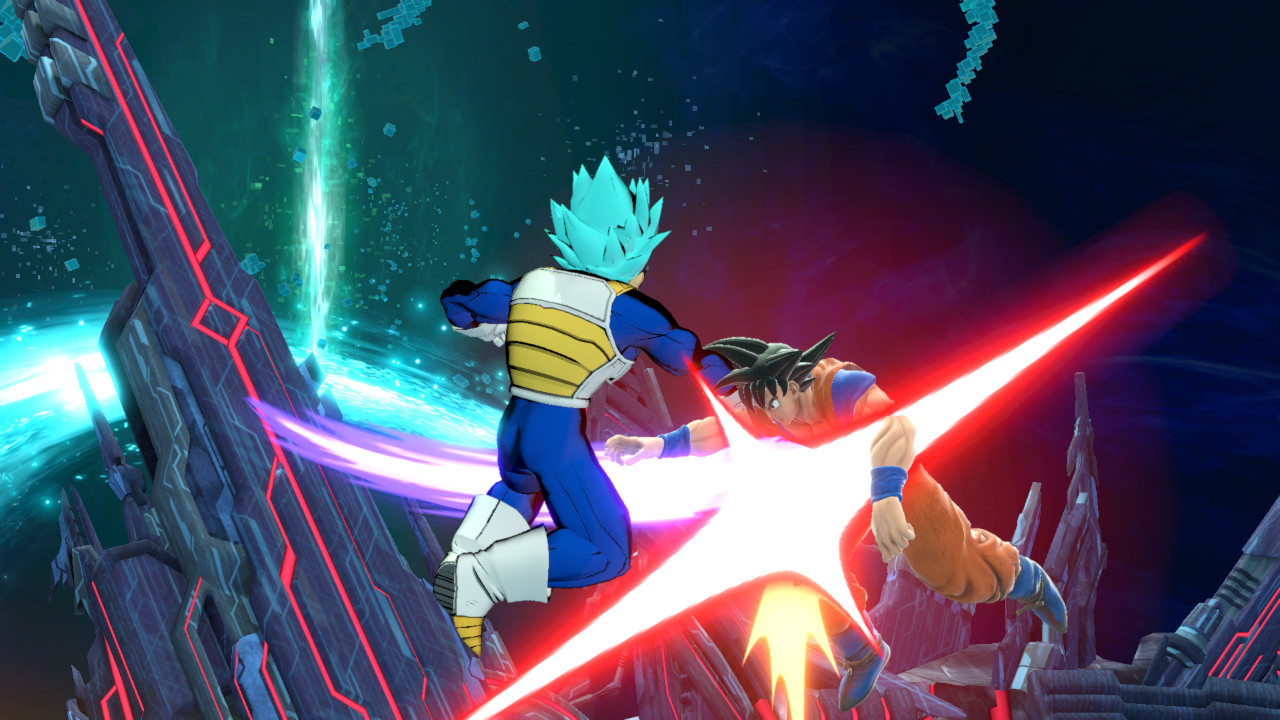 Vegeta Moveset over Lucario Work In Progress for Super Smash Bros ...