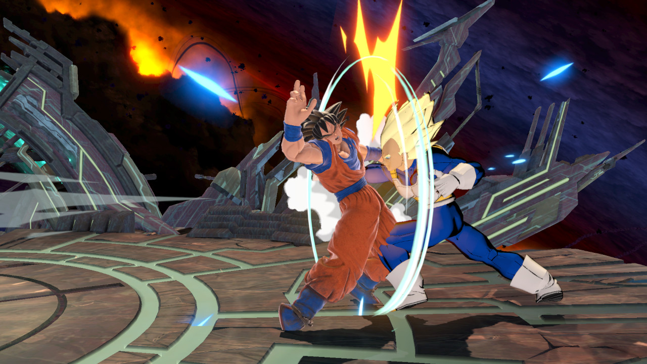 Vegeta Moveset over Lucario Work In Progress for Super Smash Bros ...