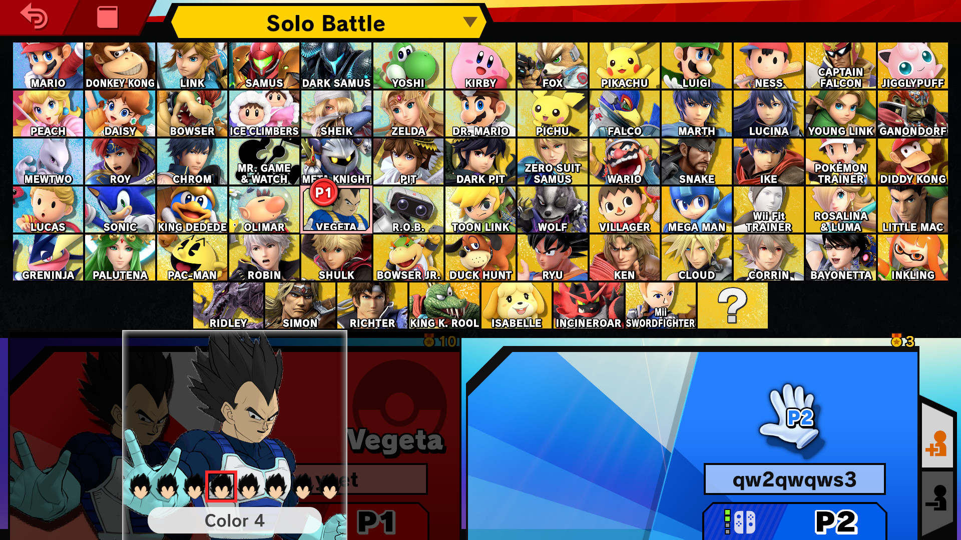 Vegeta Moveset over Lucario Work In Progress for Super Smash Bros ...