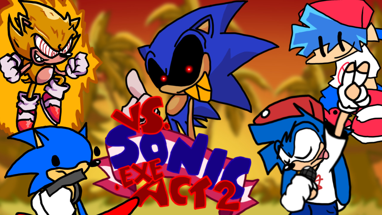 FNF vs. Sonic.EXE act 2 Work In Progress for Friday Night Funkin' | FNF ...