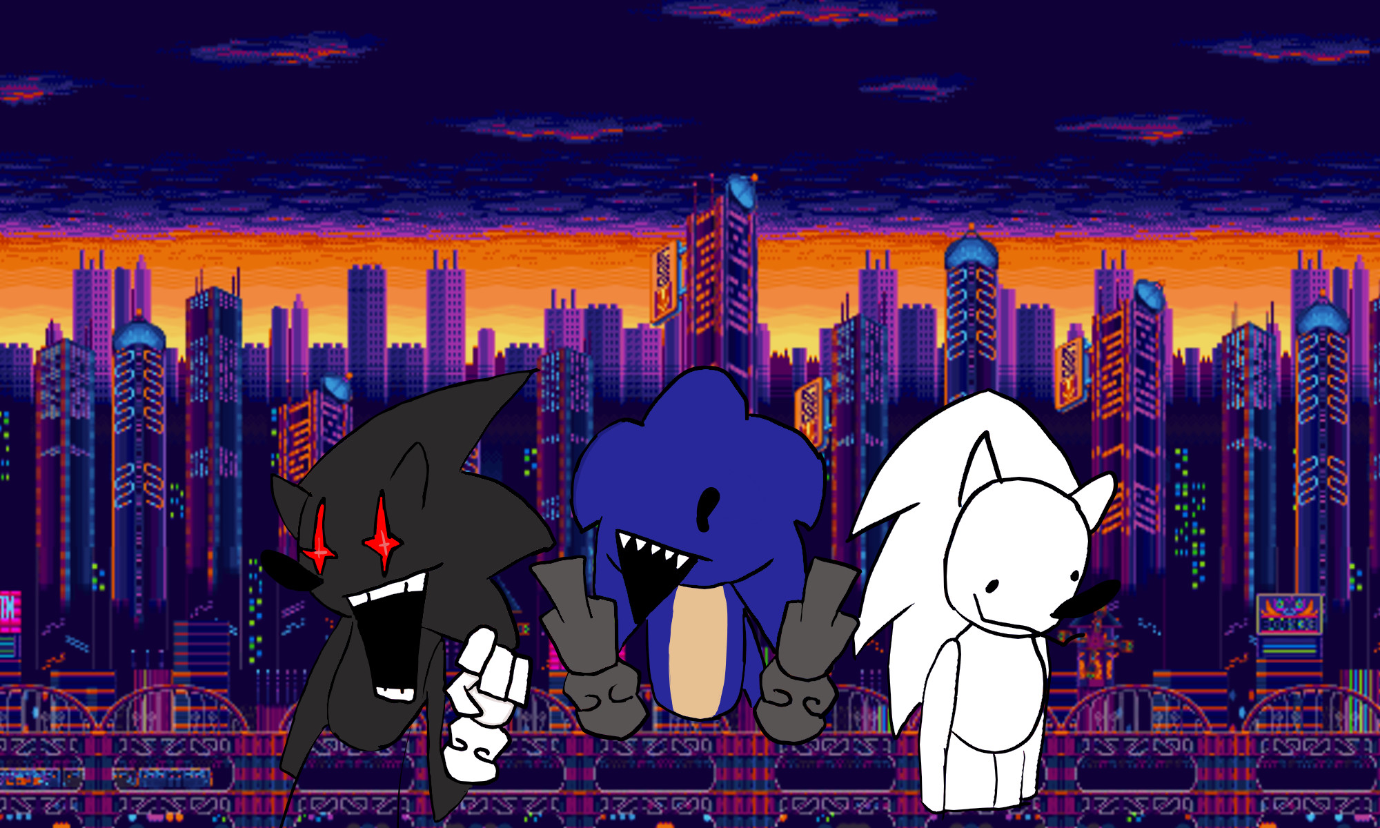 FNF: SONIC'S INTERNET CHAOS [Friday Night Funkin'] [Works In Progress]