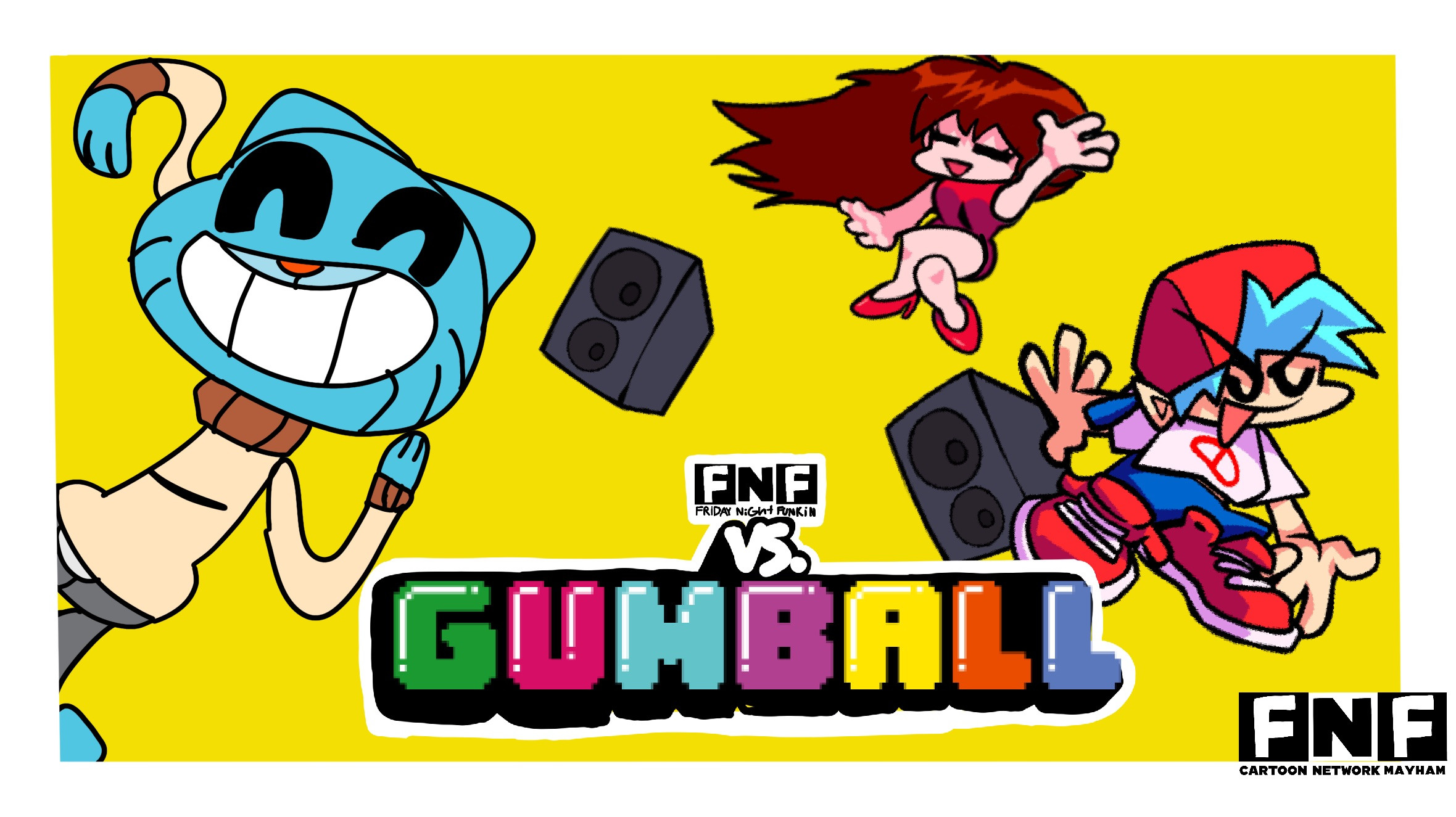 FNF Cartoon Network Mayhem!: Vs Gumball [Friday Night Funkin'] [Works ...