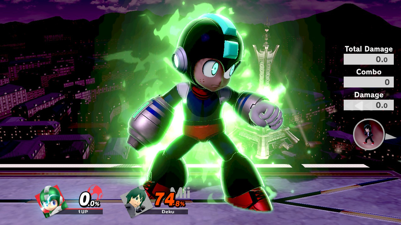 Deku Themed Mega Man Work In Progress for Super Smash Bros. Ultimate ...