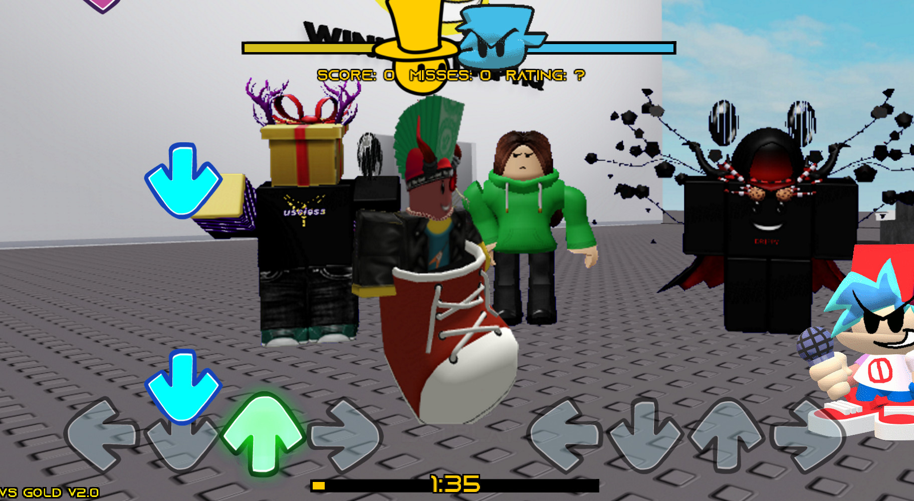 FNF VS Gold V2 (WIP) [Friday Night Funkin'] [Works In Progress]