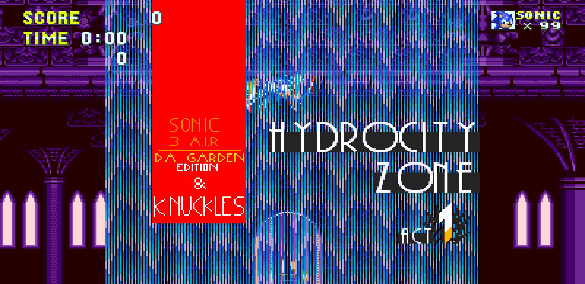 S3AIR:DA Garden & knuckles title card Work In Progress for Sonic 3 A.I.R. | S3AIR Works In Progress