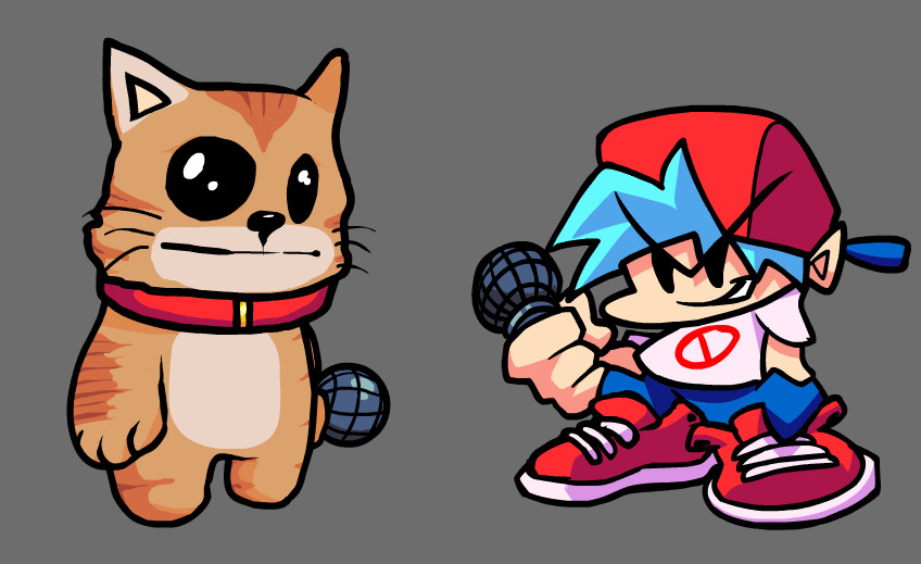 Vs stupid cat [wip] [Friday Night Funkin'] [Works In Progress]