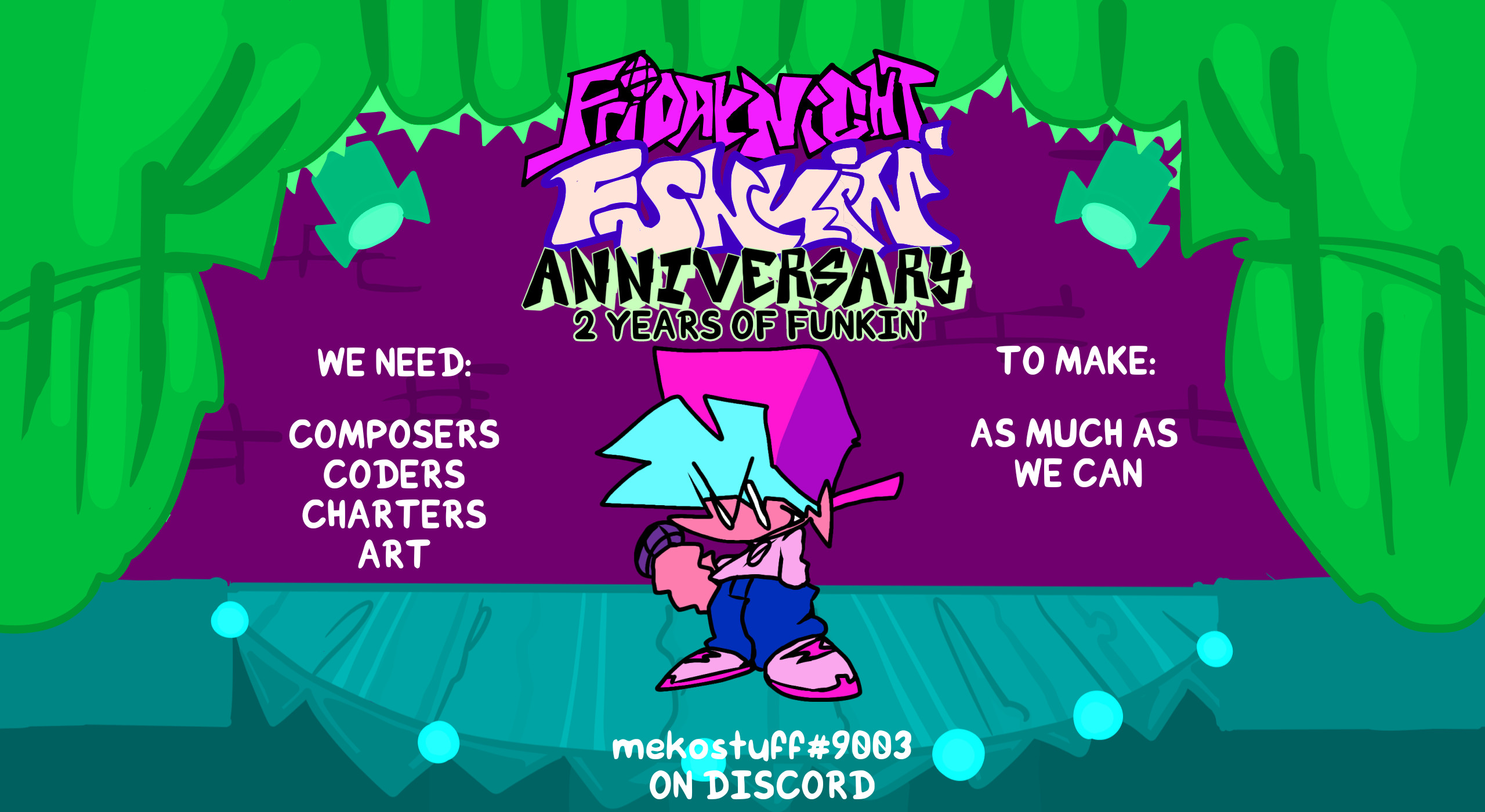 FNF: TWO YEARS OF FUNKIN' (CANCELLED) [Friday Night Funkin'] [Works In Progress]