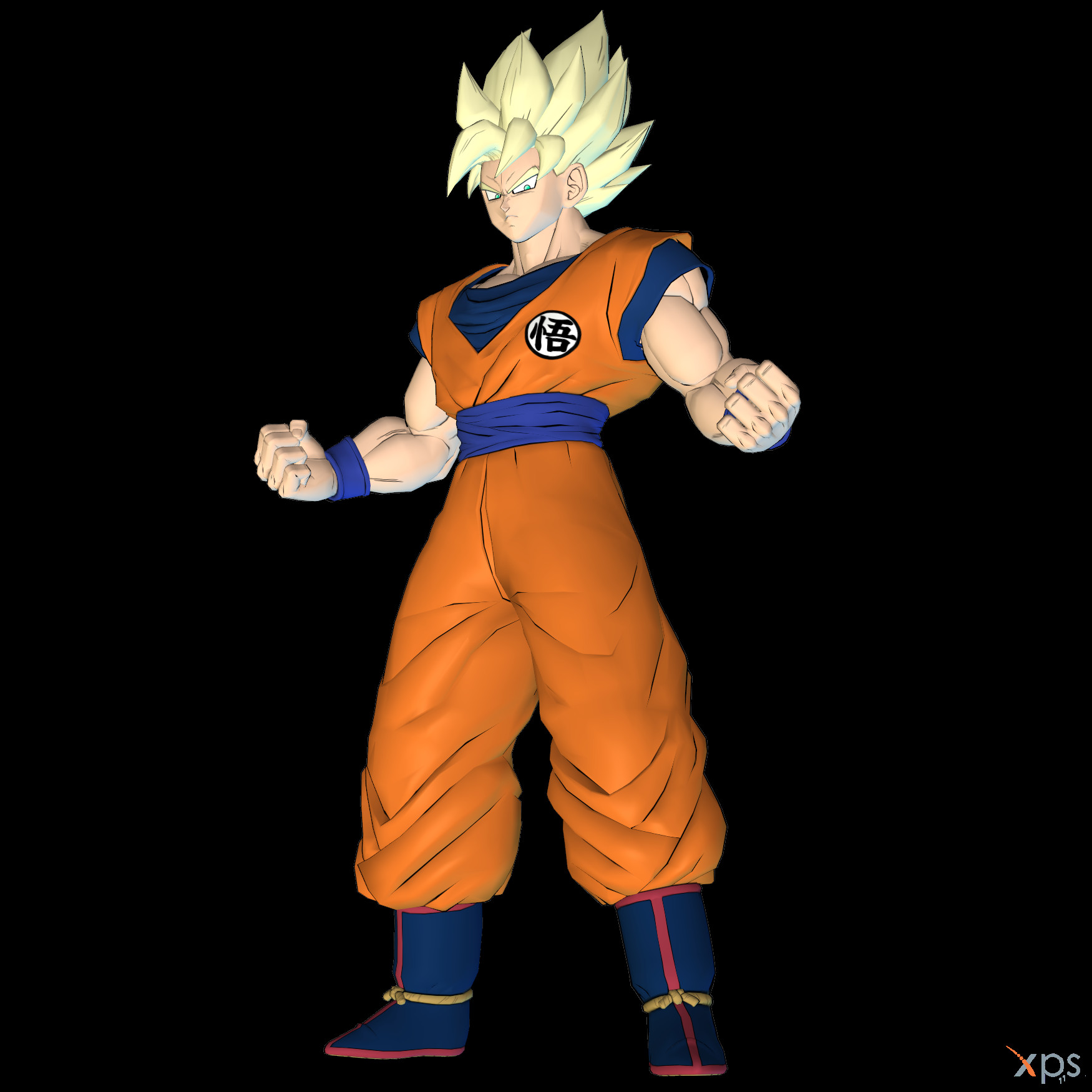 FighterZ Goku model imports over Lucario Work In Progress for Super ...