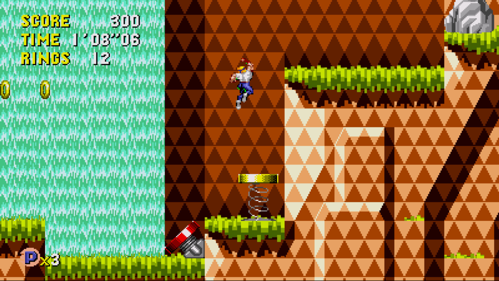 Axel stone (+ Shiva) in Sonic CD [Sonic CD (2011)] [Works In Progress]