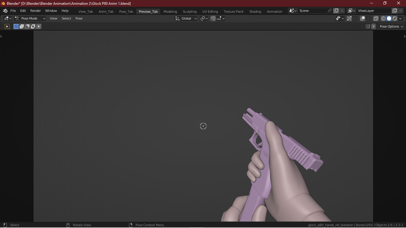 Glock P80 Re-animated [Counter-Strike: Source] [Works In Progress]