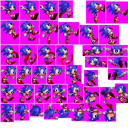 Chaotix Sonic (Tan Legged Sonic) Work In Progress for Sonic The ...