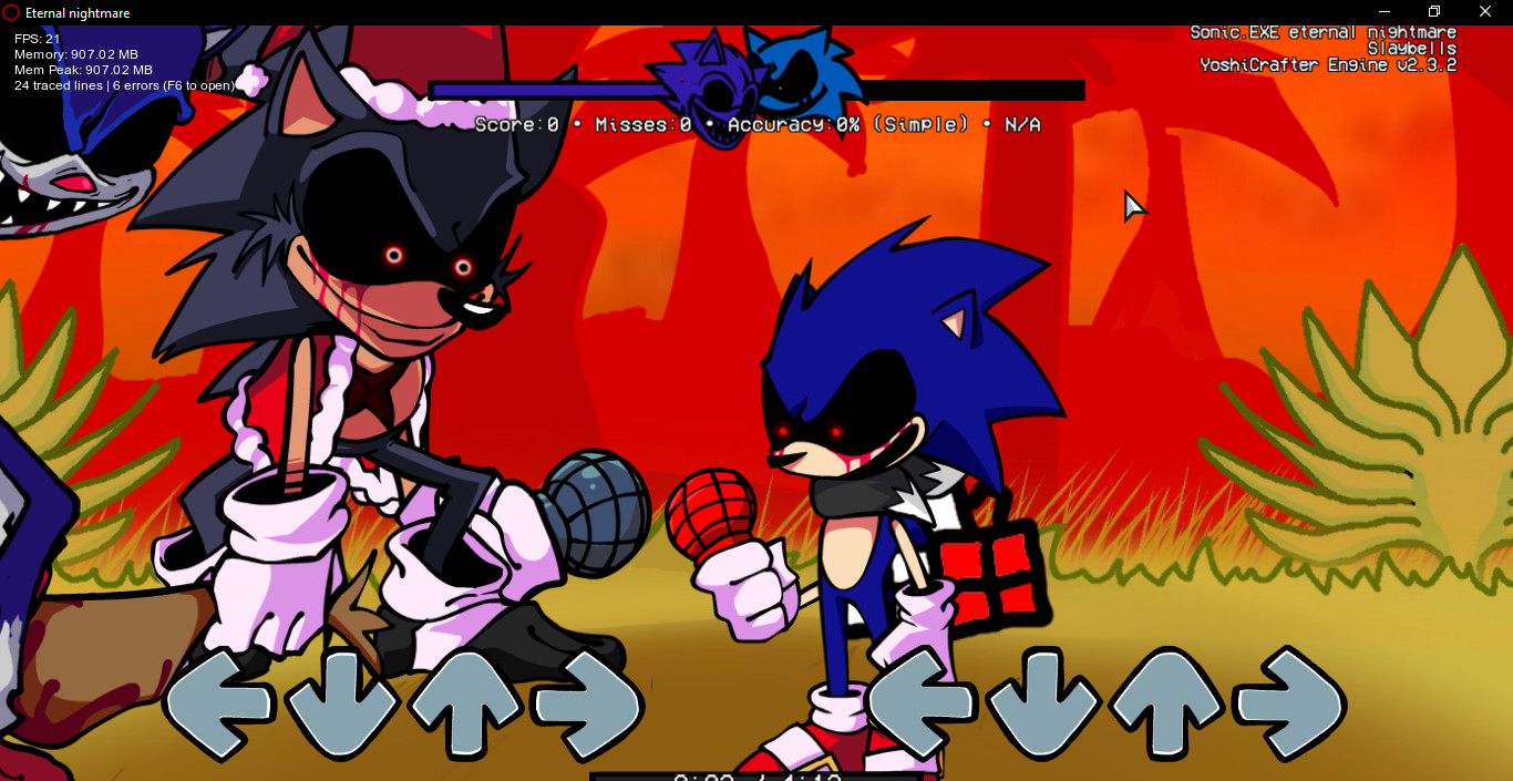 VS Sonic.EXE Eternal nightmare Work In Progress for Friday Night Funkin ...