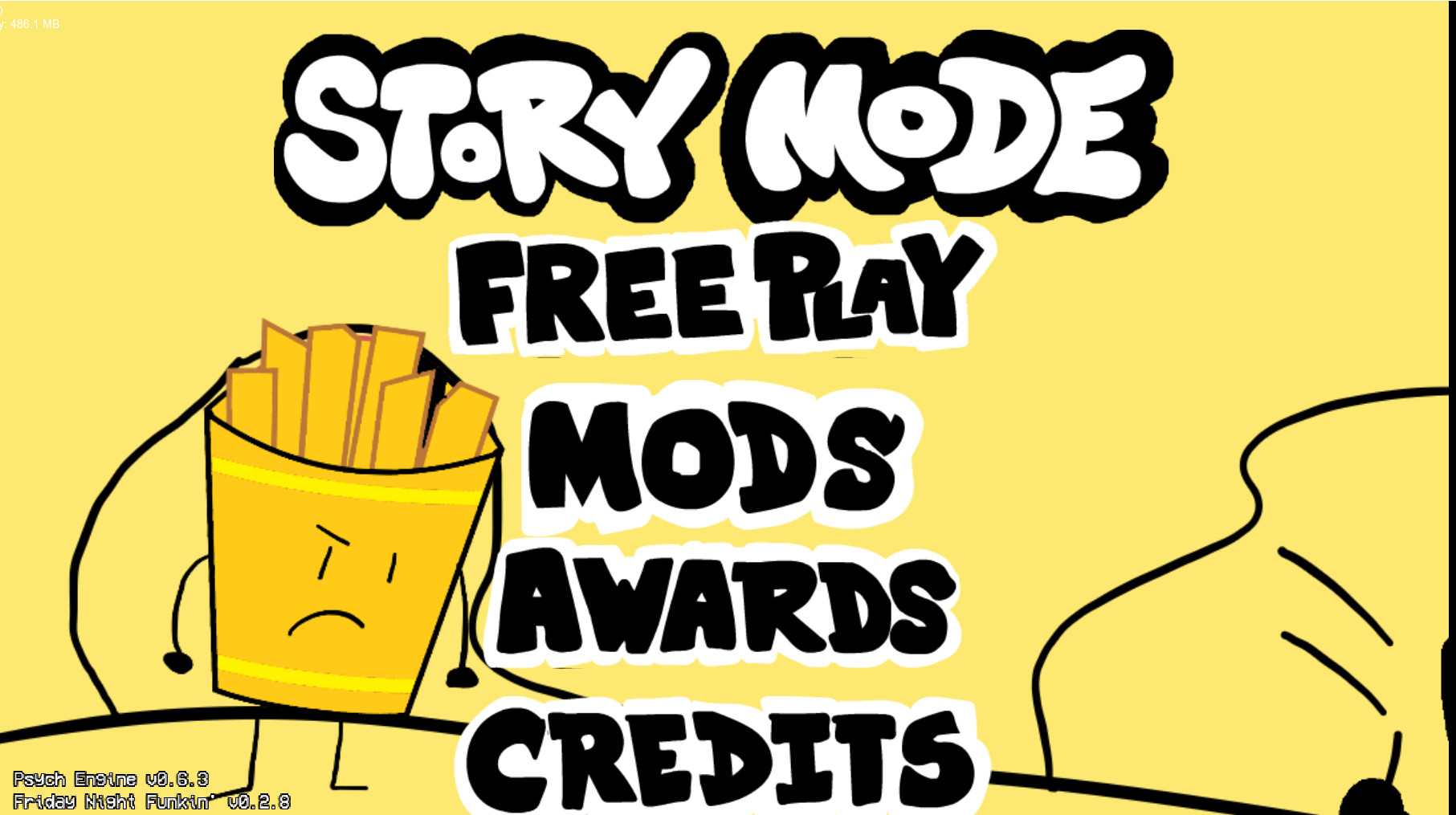 Vs Fries (bfb mode) Wips [Friday Night Funkin'] [Works In Progress]