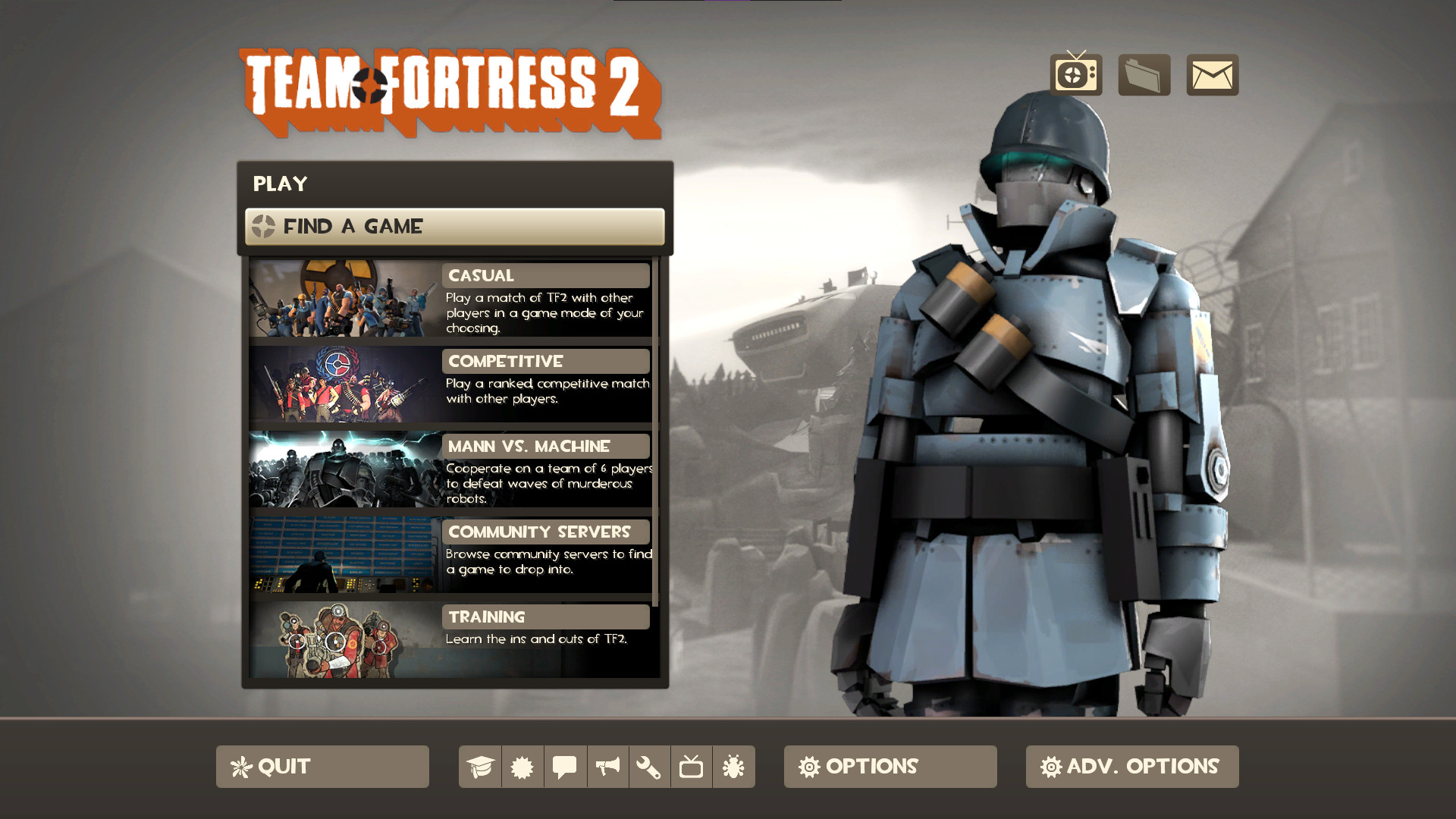 TF2 2016 Main Menu [Team Fortress 2] [Works In Progress]